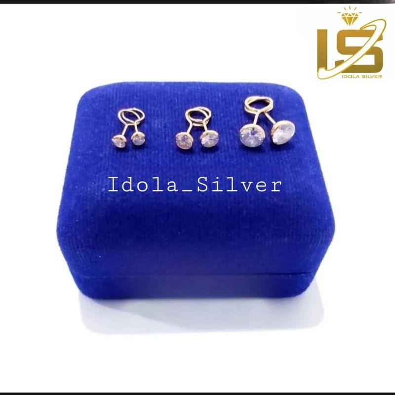 Jual Anting Toge Perak Asli Silver 925 Lapis Emas Kuning Model Toge - Anting Anti Karat - Anting ...