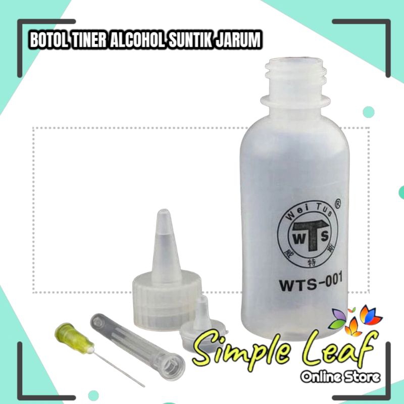Jual Botol Thinner Alcohol Suntik Jarum / Botol Tiner Alkohol 50ml | Shopee Indonesia