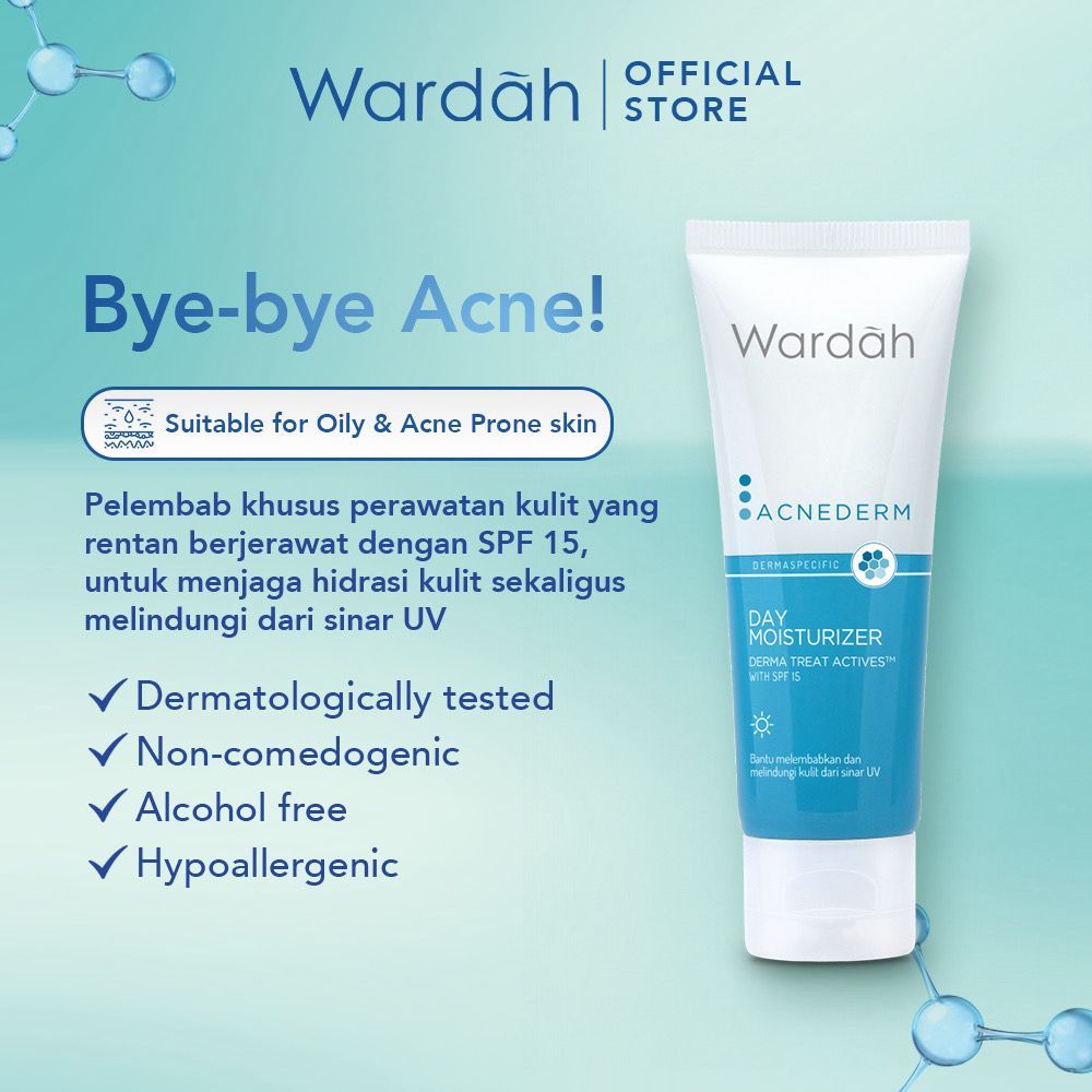 Jual WARDAH Acnederm Series (Spot Gel/Toner/Serum/Moisturizer/Cleanser ...