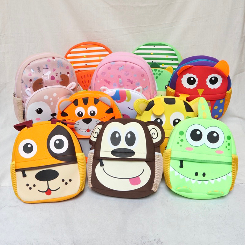 Jual ZOO BACKPACK KIDS | size 27x23x9cm | tas ransel punggung gendong ...