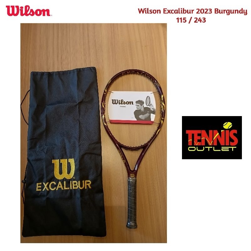Jual Raket Wilson Excalibur Burgundy 2023 | Shopee Indonesia