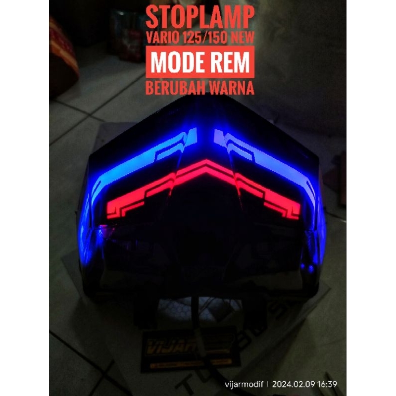 Jual (PNP) stoplamp new Vario 125/150 custom lazy running || stoplamp ...