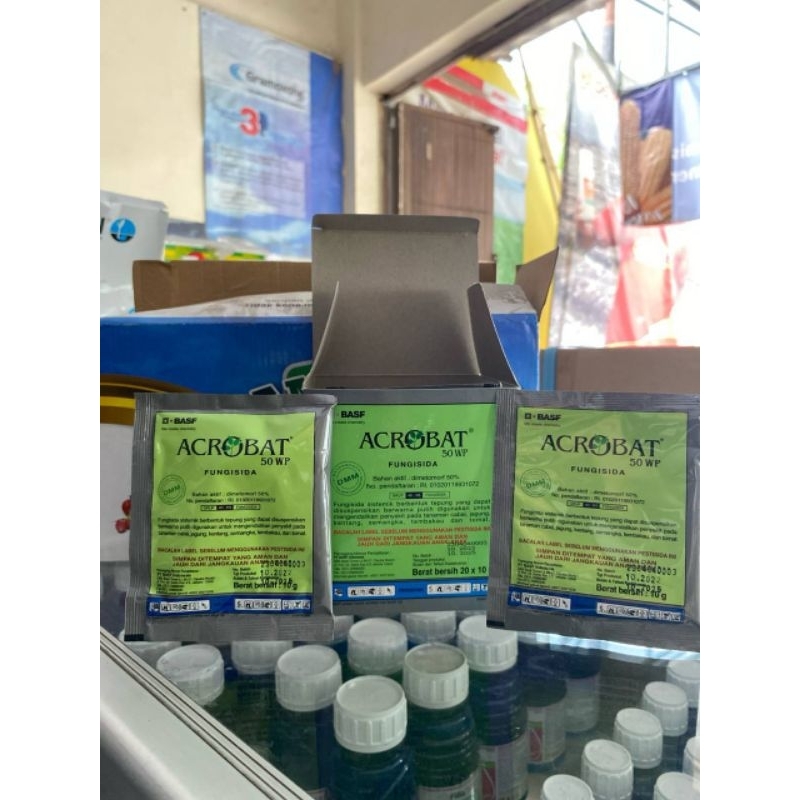 Jual FUNGISIDA ACROBAT 50WP kemasan 10gram | Shopee Indonesia