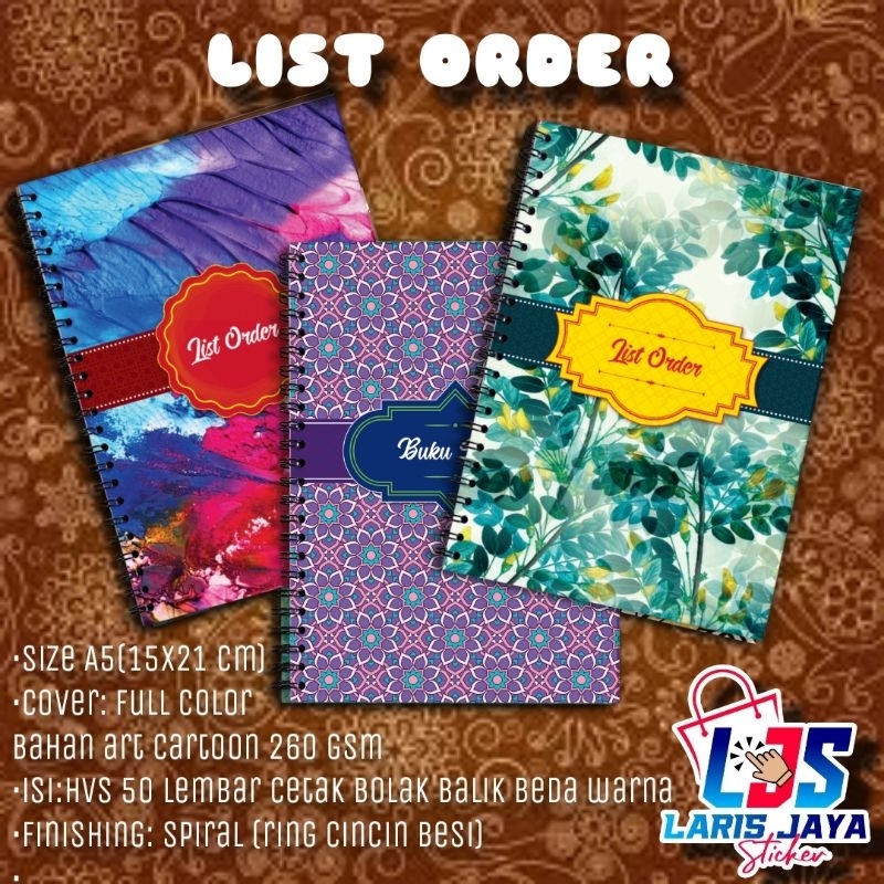 Jual BUKU LIST ORDER/BUKU OLSHOP MURAH | Shopee Indonesia