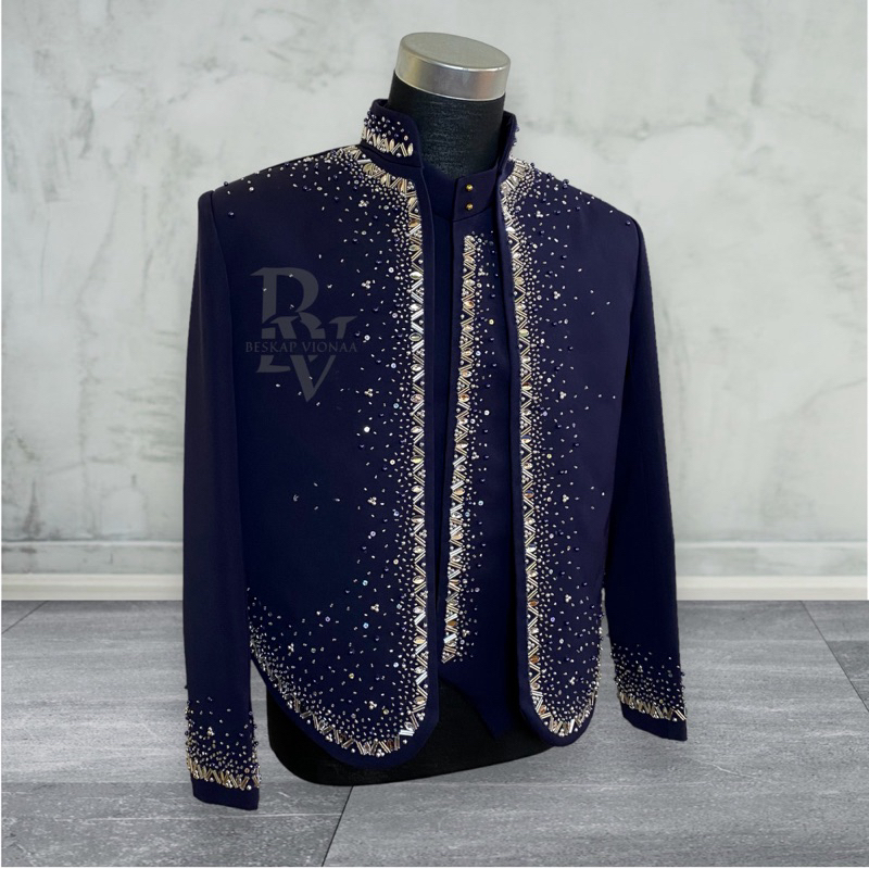 Jual [Beskapvionaa] Beskap Jawa Adat Pengantin Jawa Solo Semi Wool ...