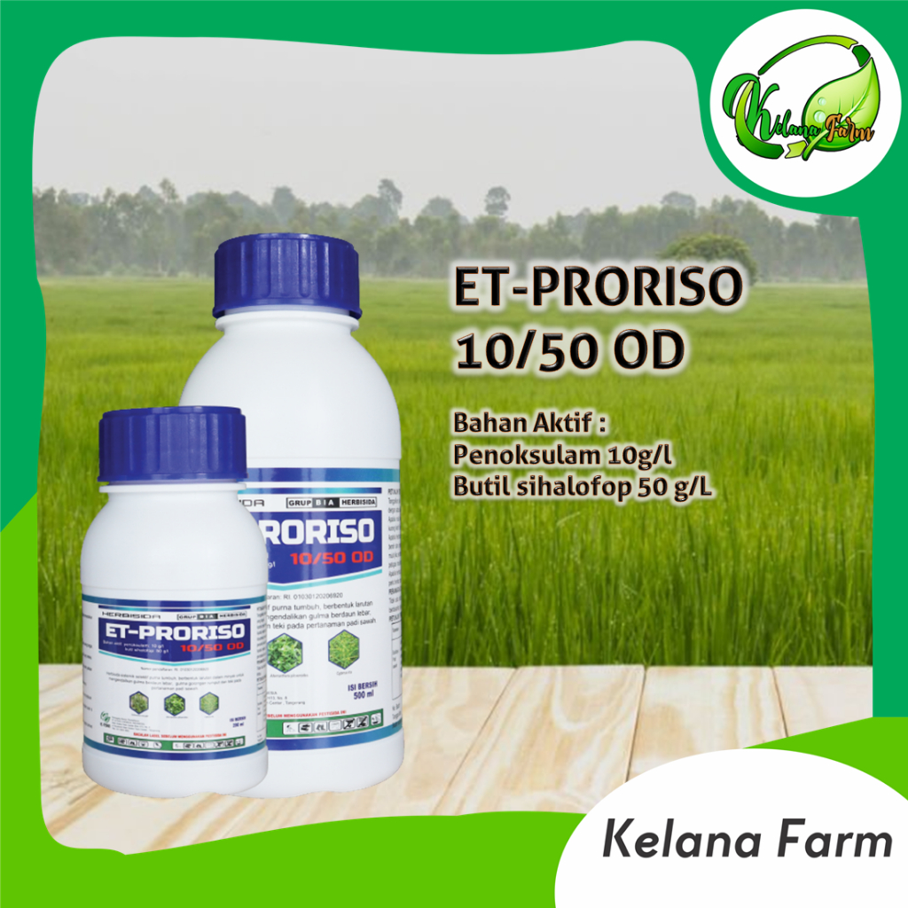 Jual ET PRORISO 500ml HERBISIDA SELEKTIF PADI PENOKSULAM BUTIL ...