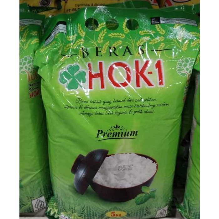 Jual Beras Premium Hok-1 Kemasan 5 kg | Shopee Indonesia