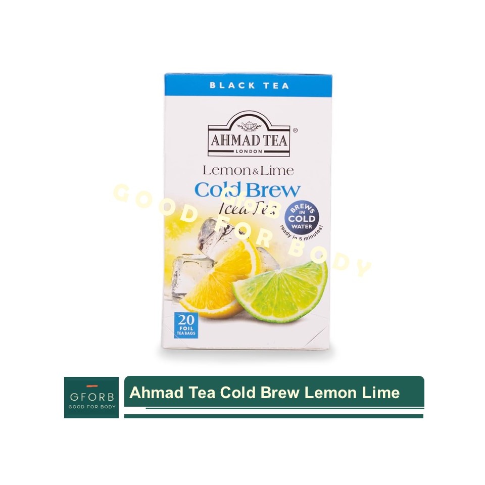 Jual SACHET Cold Brew Lemon Lime Black Tea Ahmad Tea London Teh Hitam ...