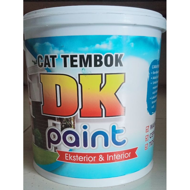 Jual Cat Tembok DK Paint Eksterior & Interior | Kemasan Galon 5KG | Cat ...