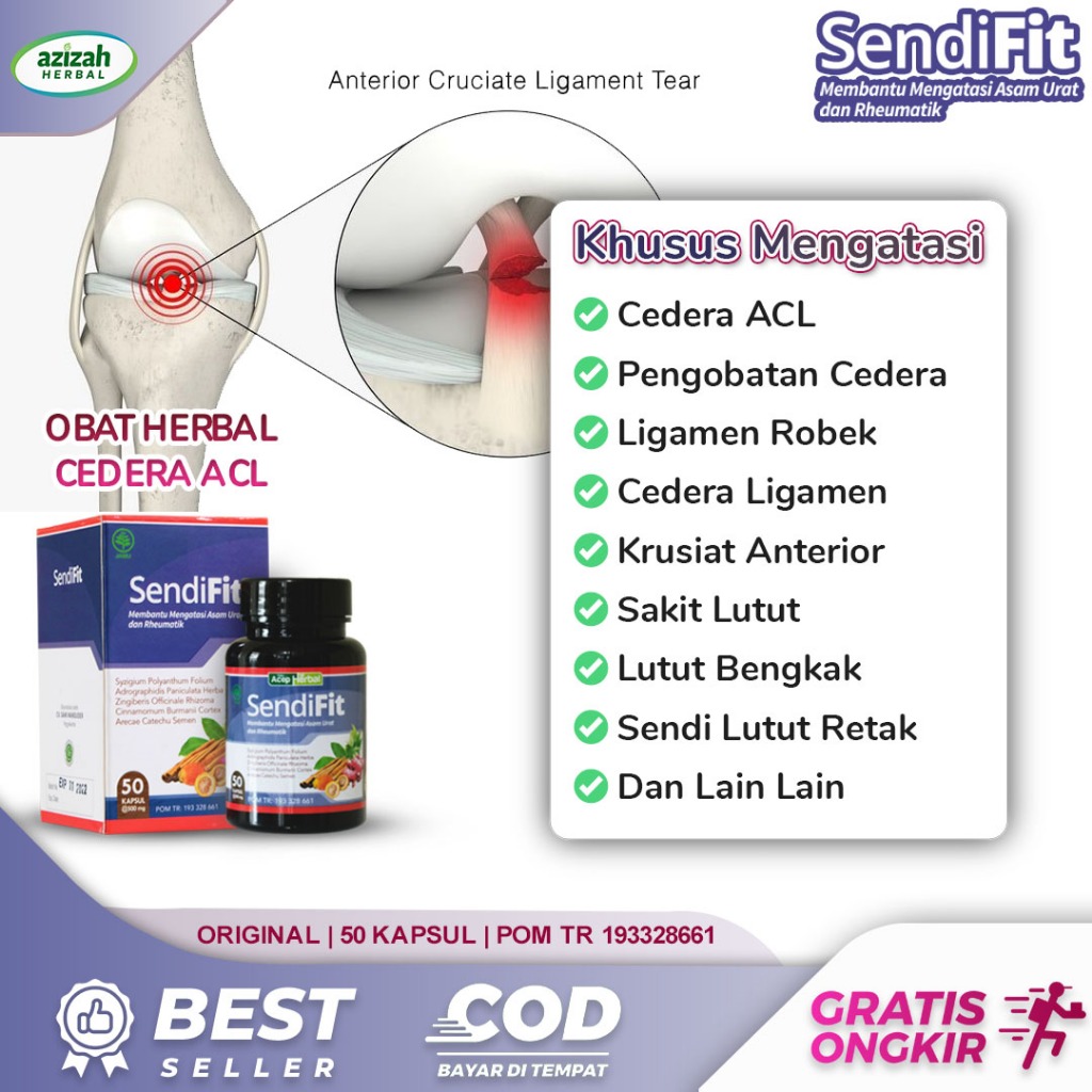 Jual Obat Cedera ACL Lutut Dislokasi Ligamen Robek Overuse Meniskus ...