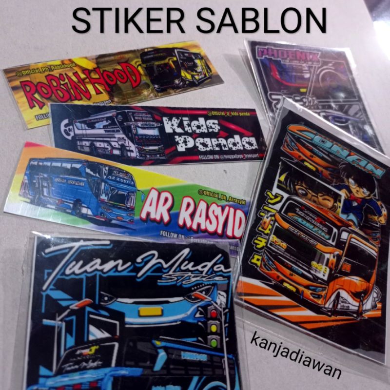 Jual Stiker Sablon Bus Telolet Sablon Setrika Basuri | Shopee Indonesia