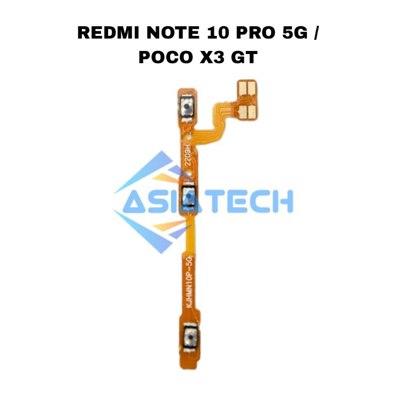 Jual FLEXIBLE ON/OFF+VOL XIAOMI REDMI NOTE 10 PRO 5G/ POCO X3 GT FLEXIBEL POWER ON OFF VOLUME ...