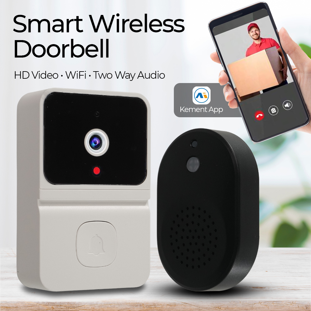 Jual Bel rumah tanpa kabel Door BELL WITH CAMERA WiFi Video DOORBELL ...