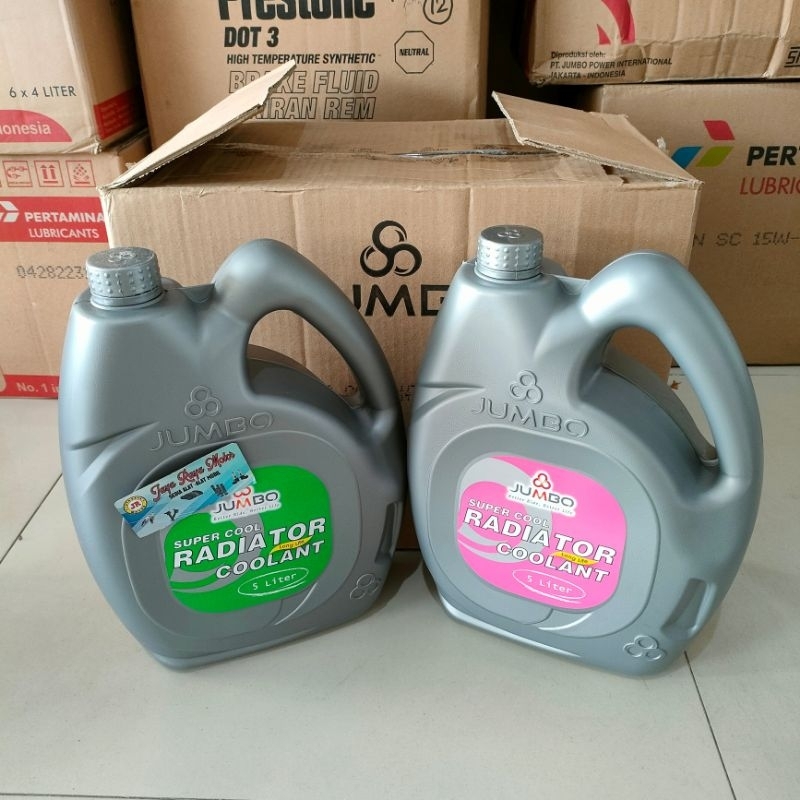Jual Air Radiator Coolant JUMBO 5Liter Warna Pink atau Hijau | Shopee ...