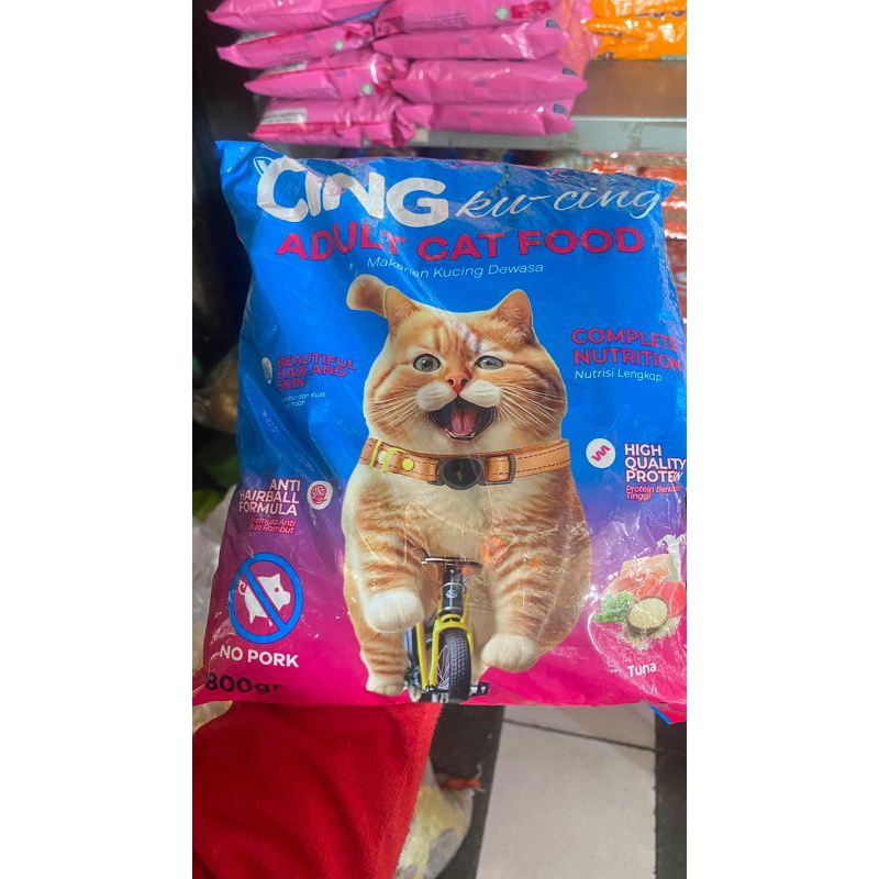 Jual CING KUCING ADULT VARIAN TUNA 800gr MAKANAN KUCING HARIAN | Shopee ...