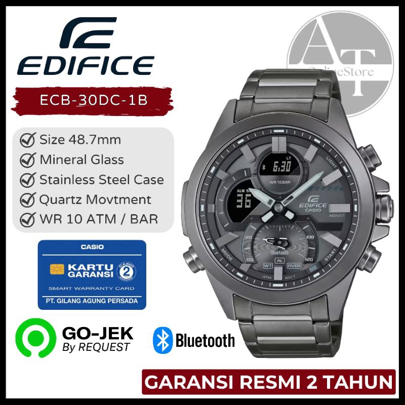 Jual Jam Tangan Pria Casio EDIFICE ECB-30DC-1B ECB30DC ORIGINAL Resmi | Shopee Indonesia