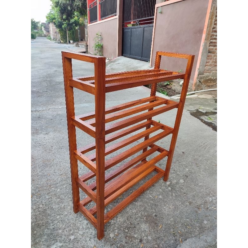 Jual RAK SEPATU / RAK SANDAL / RAK SUSUN SERBAGUNA FULL KAYU JATI ...