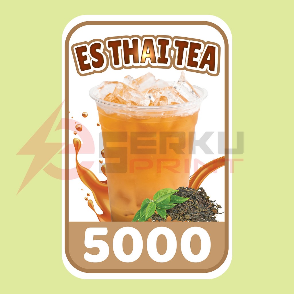 Jual Stiker Es Aquarium Stiker Termos ES Anti Air ukuran 14.5 x 22.5 cm ...