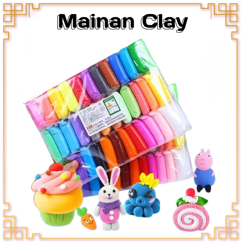 Jual Mainan Claydoh / Mainan Clay / Mainan Edukasi / 1Set isi 12pcs ...