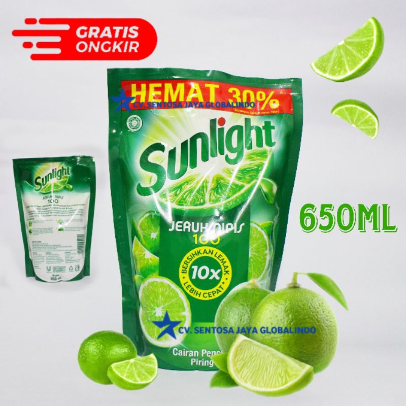 Jual Sunlight Jeruk Nipis 650ml | Cairan Pencuci Piring | Shopee Indonesia