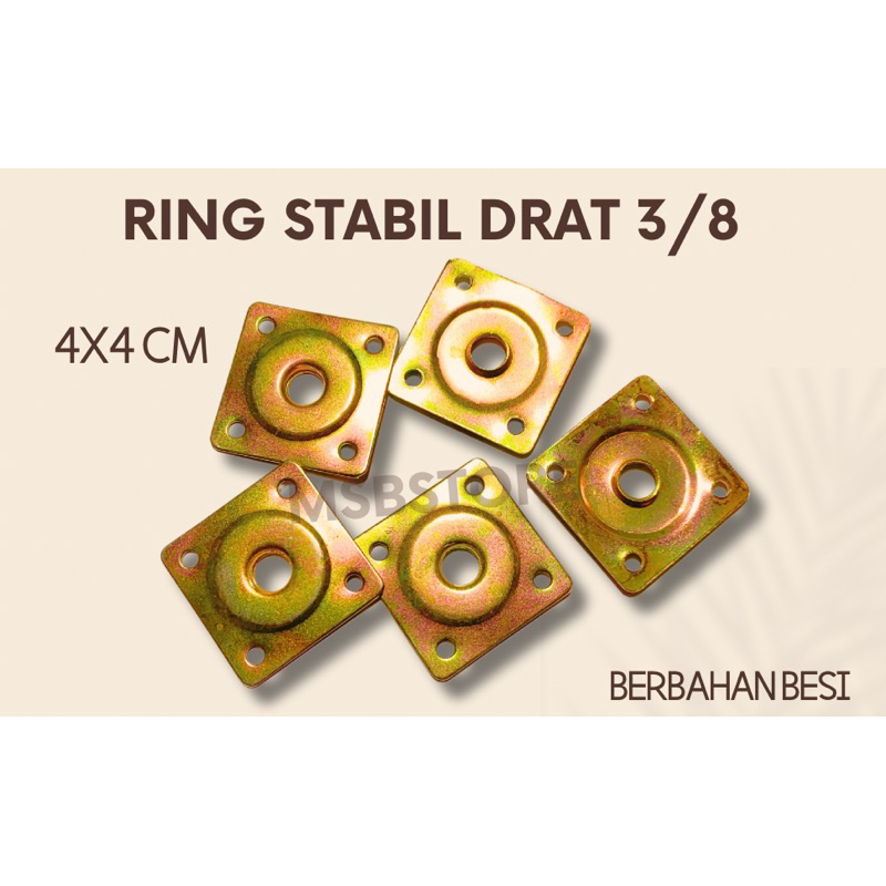 Jual RING STABIL KOTAK DRAT 3/8/ RING KAKI SOFA SPRINGBED / RING PLAT ...