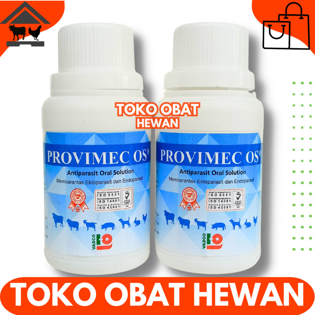Jual PROVIMEC OS 100 ML - Obat Cacing Gudig Scabies Kutu Gurem Sapi ...