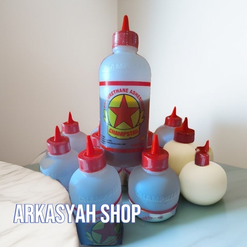 Jual LEM BINTANG PU MERAH 1/2KG 6 BOTOL (LEM CROT LEM MADU LEM BUSA LEM ...