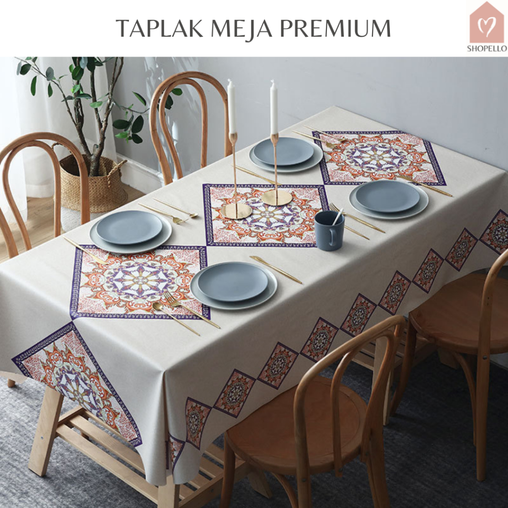 Jual Shopello Taplak Meja Aesthetic Taplak Premium Taplak Meja PVC ...