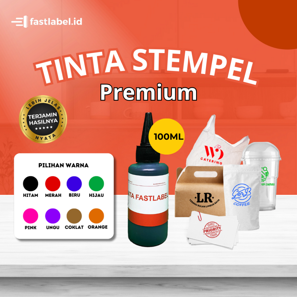 Jual FASTLABEL TINTA STEMPEL FLASH 10ML | TINTA STEMPEL PERMANEN 100ML ...
