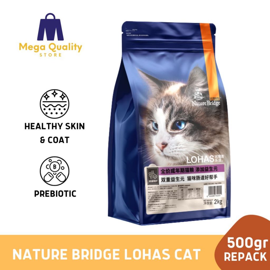 Jual Nature Bridge Lohas Cat All Life Stages with Prebiotic Repack ...