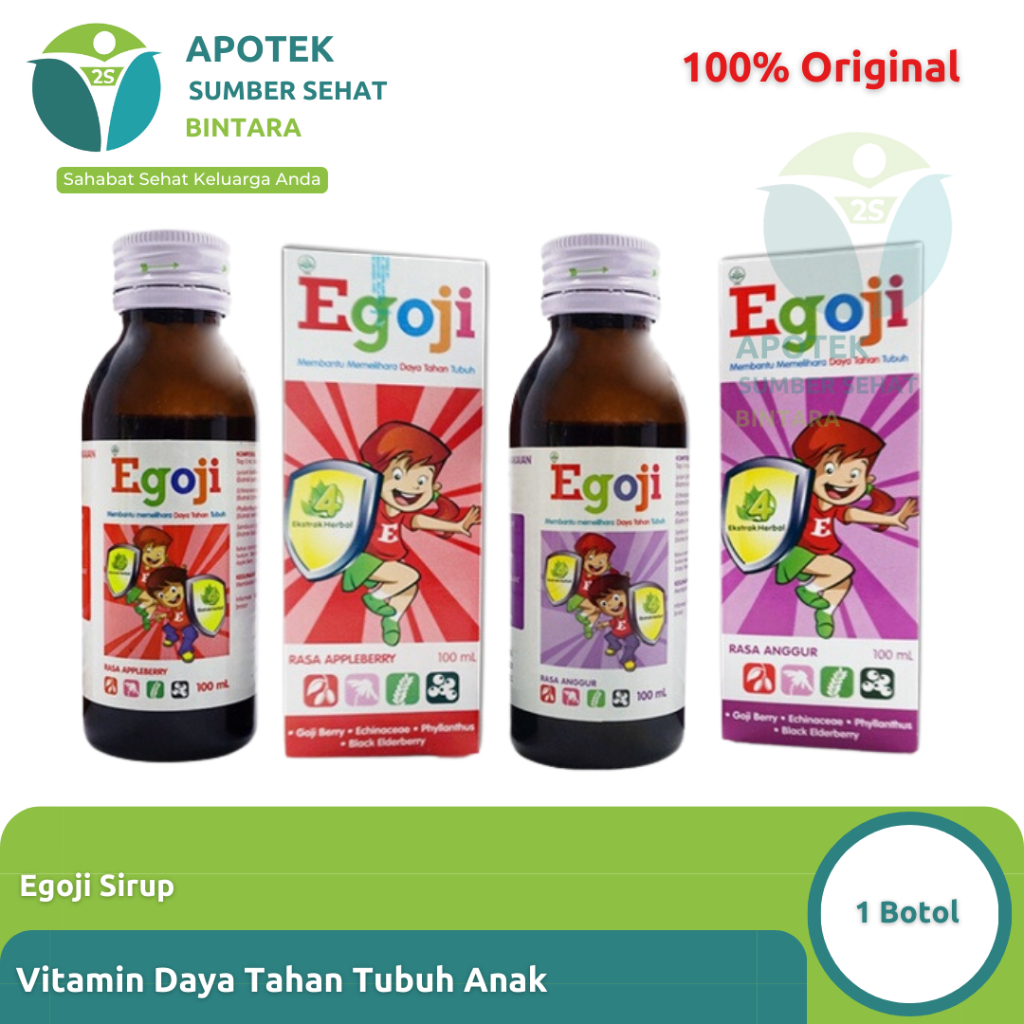 Jual Egoji Sirup - Vitamin Daya Tahan Tubuh Anak | Shopee Indonesia