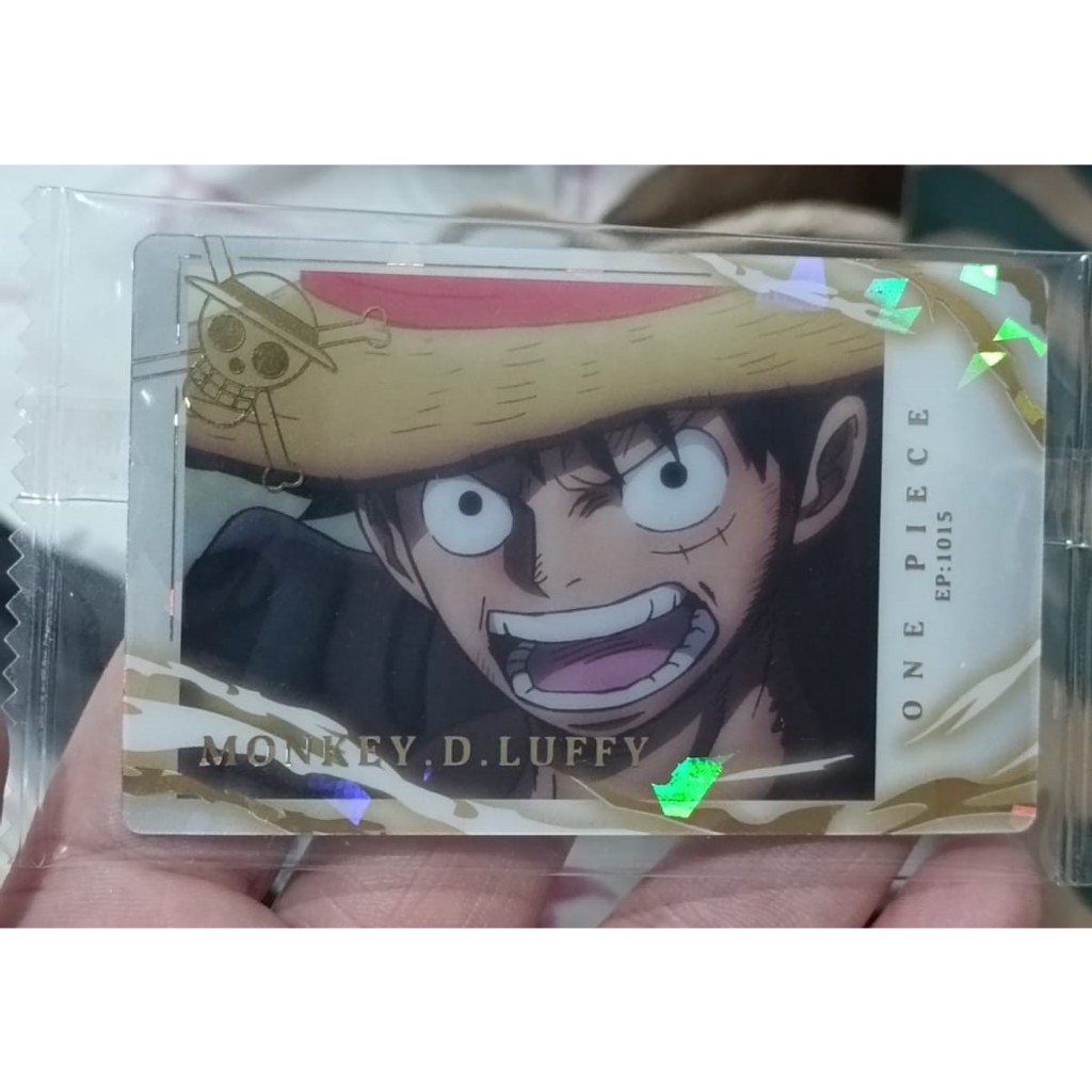 Jual One Piece Monkey D. Luffy EP : 1015 Wafer Card OP1-1 R Rare Bandai ...
