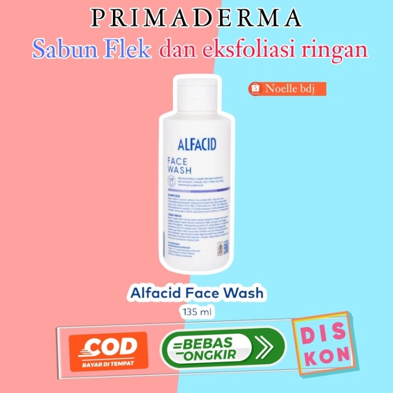 Jual Sabun Wajah Kulit Berflek dan kusam / Alfacid Face Wash Botol Biru ...