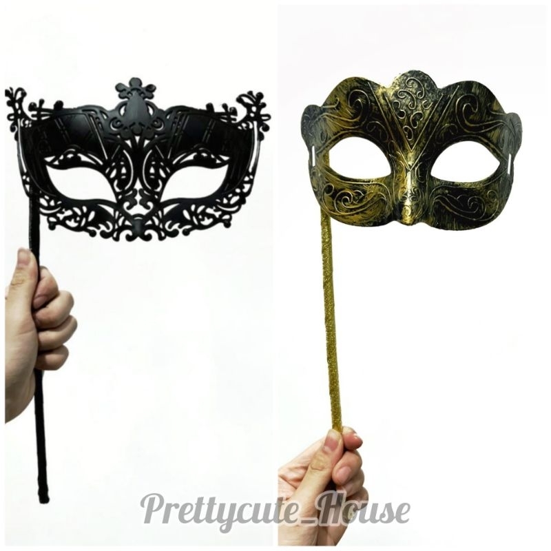 Jual Topeng Pesta Super Vintage Masquerade Tongkat / Party Mask with ...