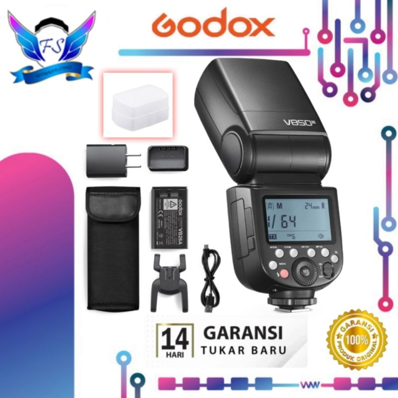 Jual Speedlite Flash Godox V850III V850II V850 V850 II HSS Ving Lithium ...