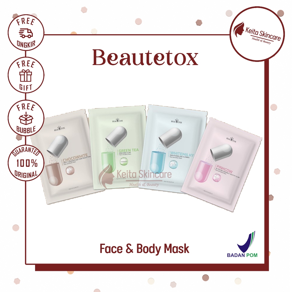Jual BEAUTETOX Face and Body Mask | Masker Beautetox | Masker Komedo ...