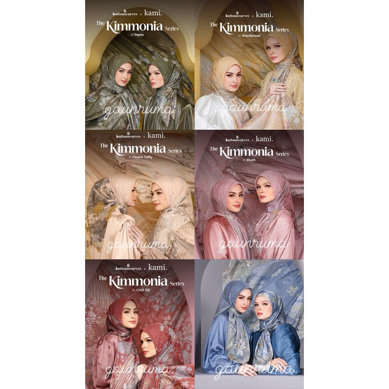 Jual The Kimmonia series kami x buttonscarves (jahit tepi) | Shopee ...