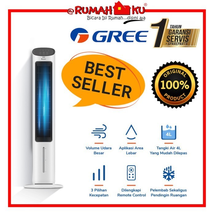 Jual GREE Tower Fan Air Cooler GTA ACOOL 4 Kipas Angin Penyejuk Udara ...