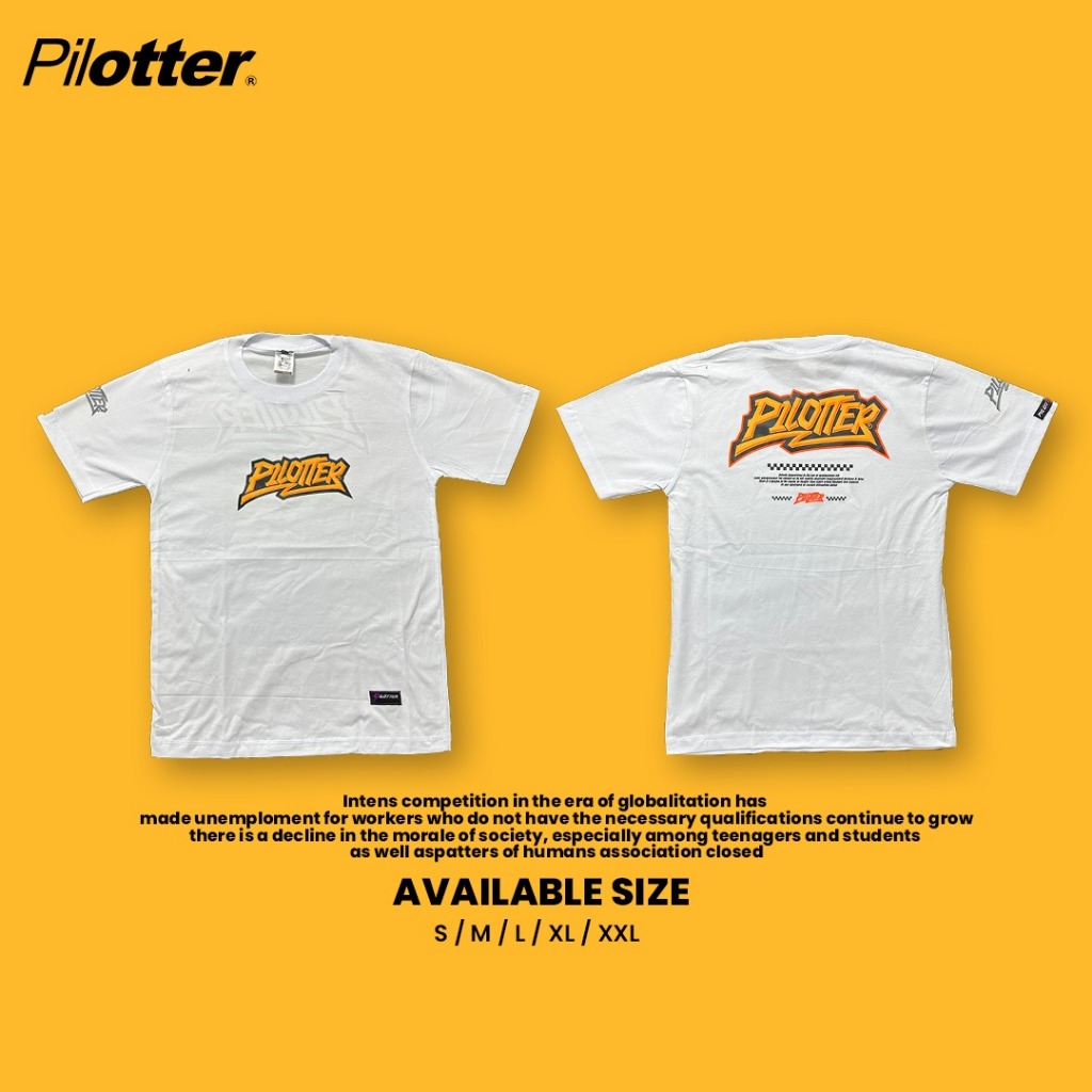 Jual KAOS PILOTTER SKATE ORIGINAL UNISEX FREE STIKER | Shopee Indonesia
