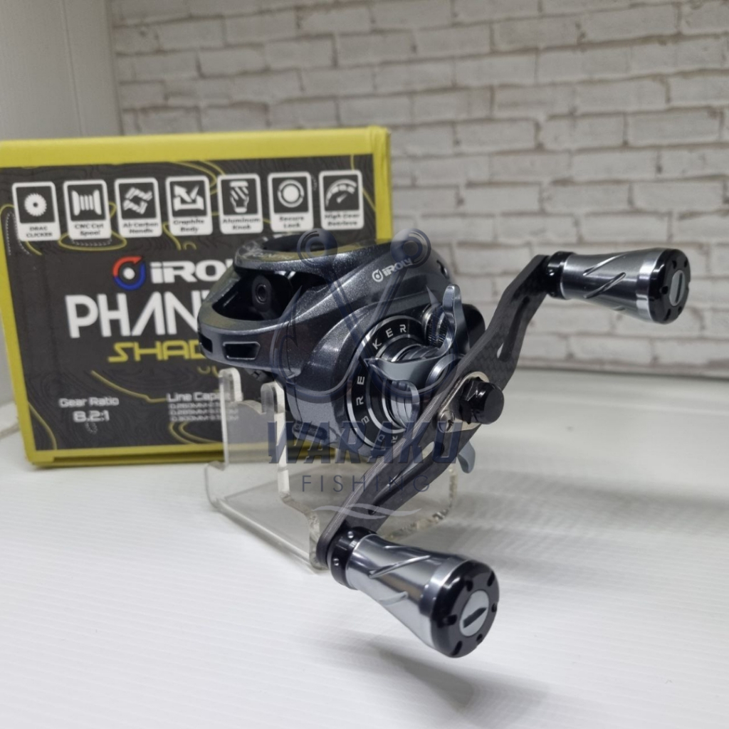 Jual Reel Baitcasting IROLY PHANTOM SHADOW (High Speed Ratio) Handle ...