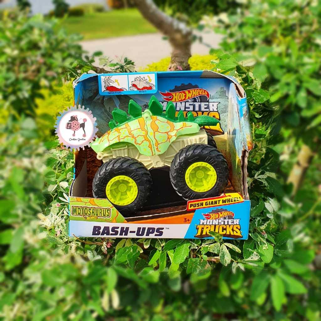Jual Hot Wheels Monster Trucks Bash Ups Motosaurus Vehicle 1:43 | Shopee Indonesia