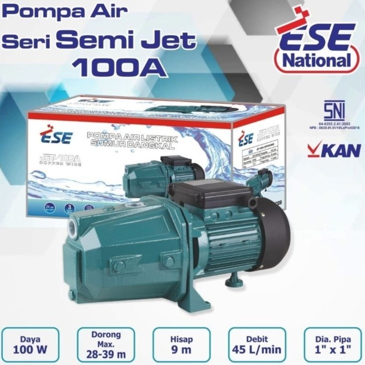 Jual Semi Jet 100A / Mesin Pompa Air Semi Jet Pump NATIONAL ESE JET ...