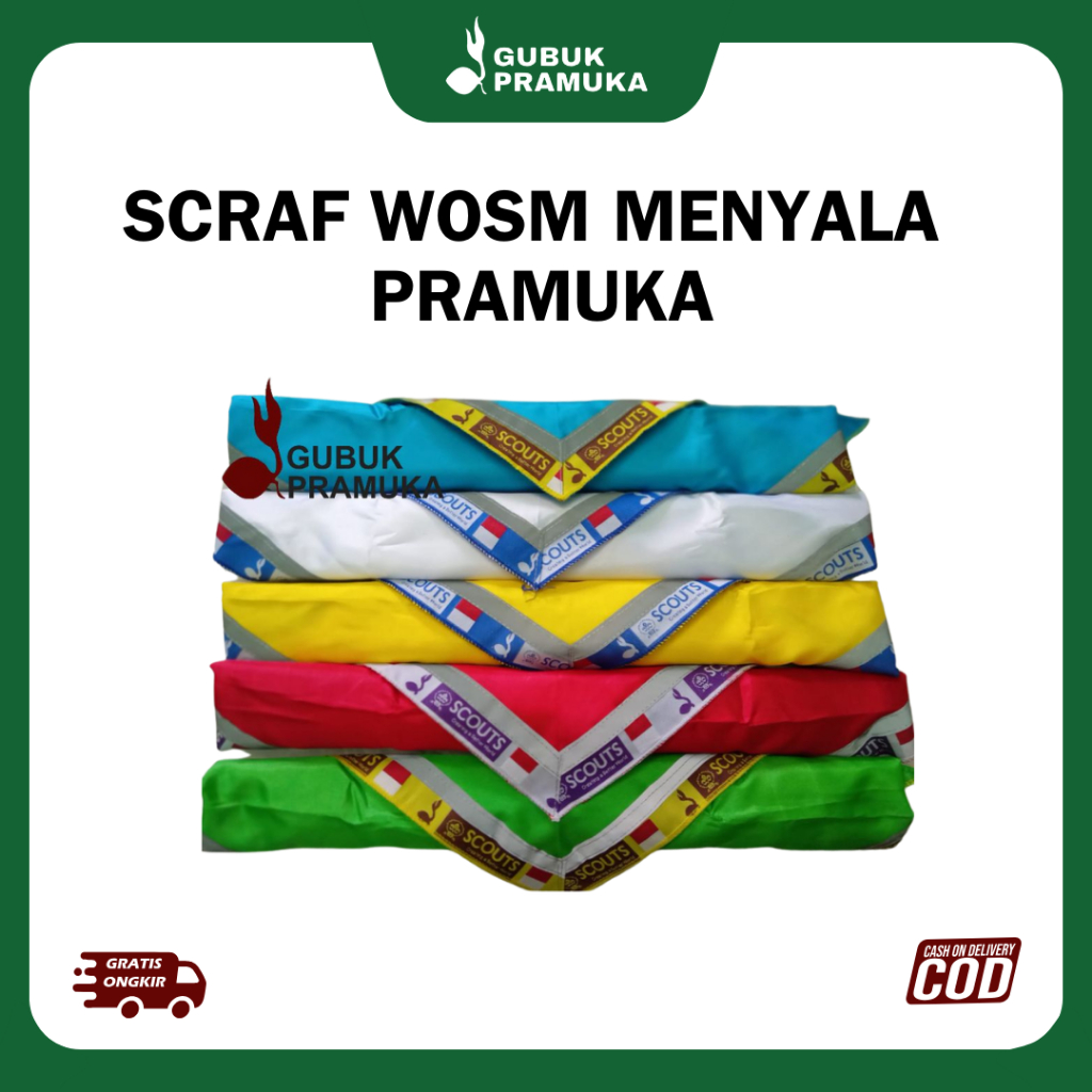 Jual Scraf Pramuka Scout Scraft wosm Menyala | Shopee Indonesia
