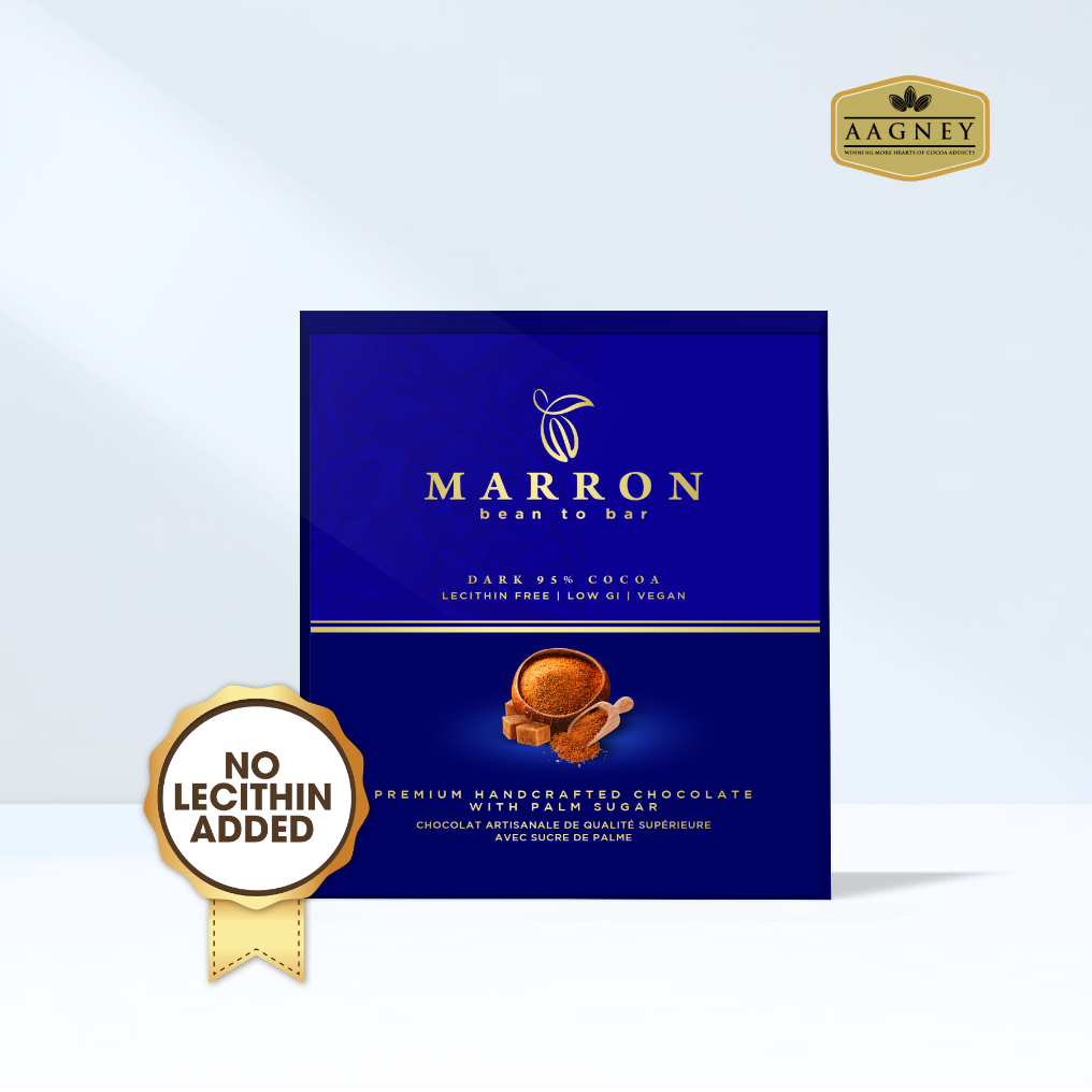Jual Marron Chocolate Dark 95% Cocoa | Cokelat Vegan 50gr - Aagney ...