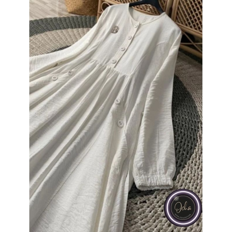 Jual NAIMA MAXI DRESS//GAMIS CRINCLE AIR FLOW//GAMIS PUTIH//GAMIS ... Jual NAIMA MAXI DRESS//GAMIS CRINCLE AIR FLOW//GAMIS PUTIH//GAMIS ...