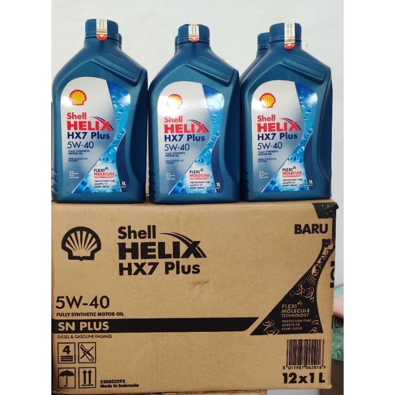 Jual OLI SHELL HELIX HX7 PLUS 5w-40 1 dus (12 botol) | Shopee Indonesia