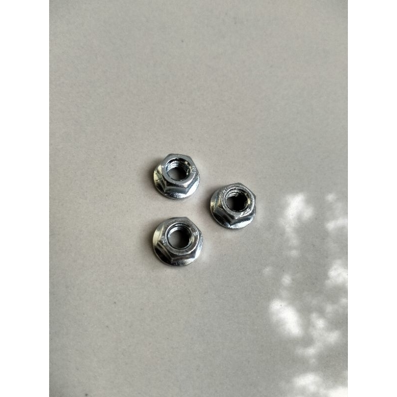 Jual Mur Flange M6 ( Baut kunci 10) / Mur Ring M6 ( Baut kunci 10 ...