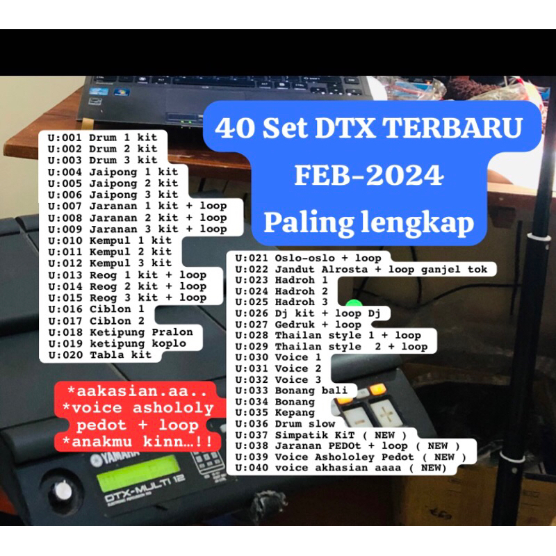 Jual SAMPLING DTX M12 LENGKAP & TERBARU ..!!! + Sandisk ORI 32gb ...