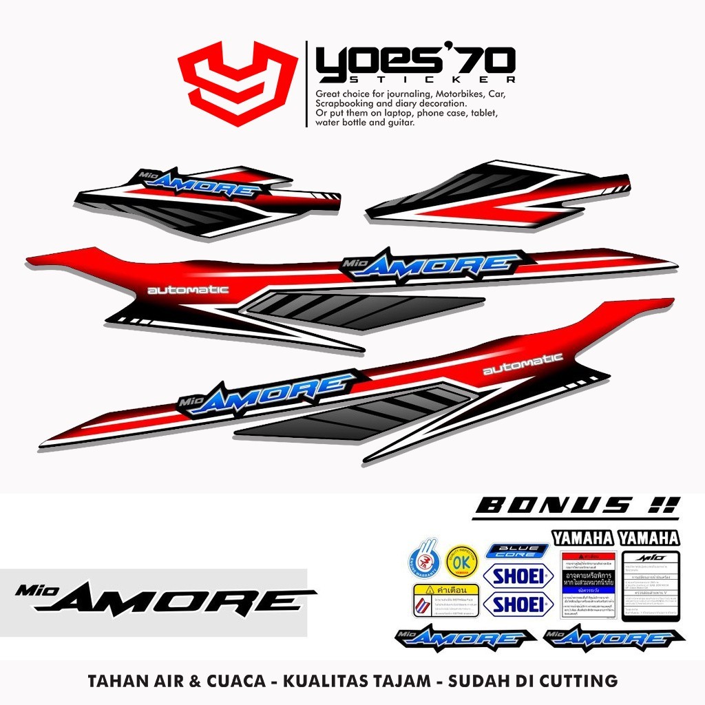Jual MY10 - STRIPING MIO AMORE / THAILAND / STIKER AMORE / STICKER MIO ...