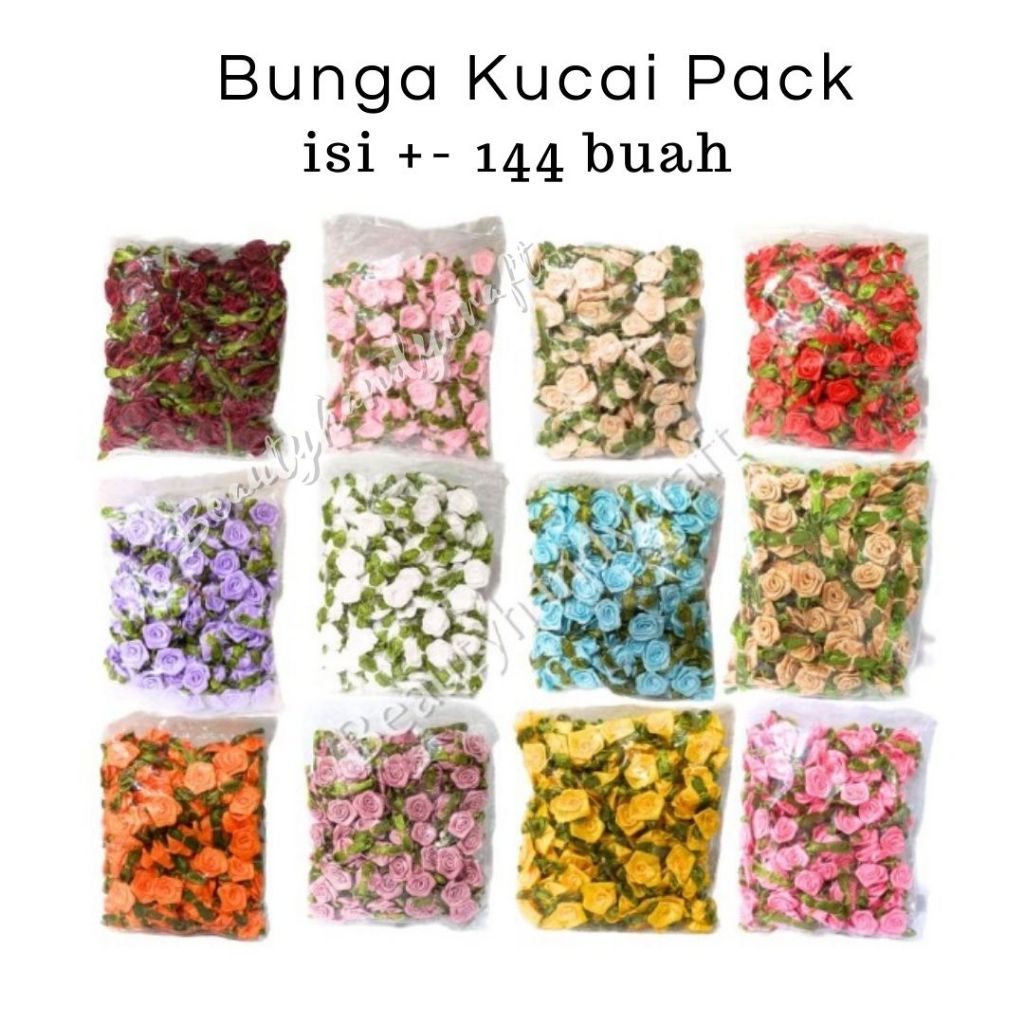 Jual Isi 144 bh bunga mawar kucai daun 1/2 inchi | Shopee Indonesia